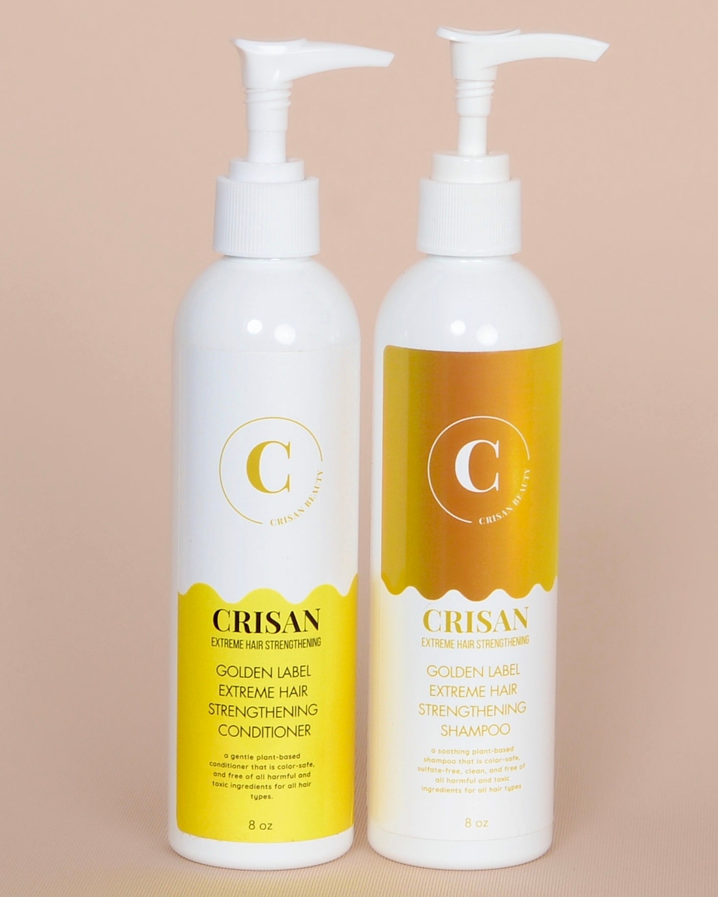 Golden-Label Extreme Hair Strengthening Shampoo & Conditioner – Crisan Hair