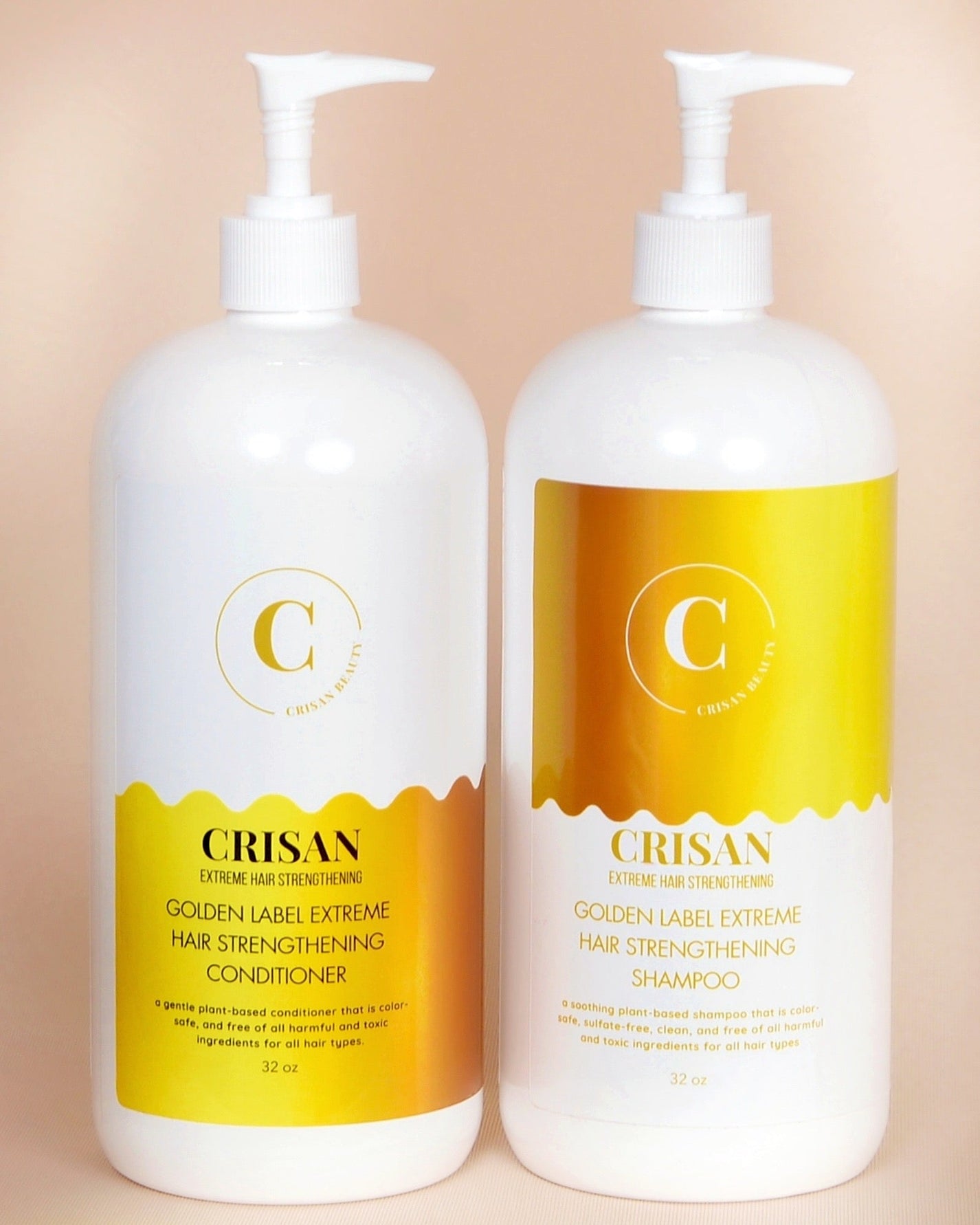 Golden-Label Extreme Hair Strengthening Shampoo & Conditioner – CRISAN ...